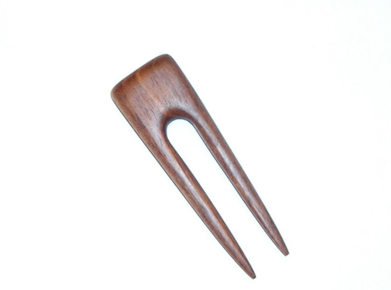 Stubby Square Top Walnut Hair Fork - Etsy