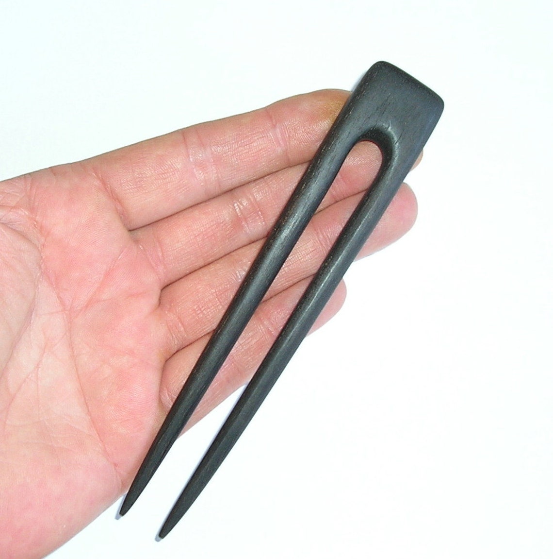 Square Top Hair Fork ebonized Walnut - Etsy Canada