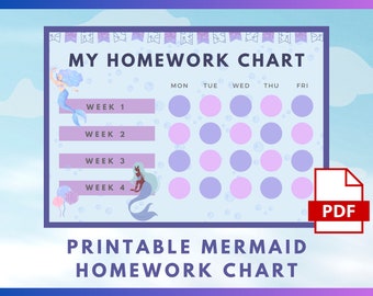 PRINTABLE School Weekly Homework Log, Sunflower Homework Tracker, Kids ...