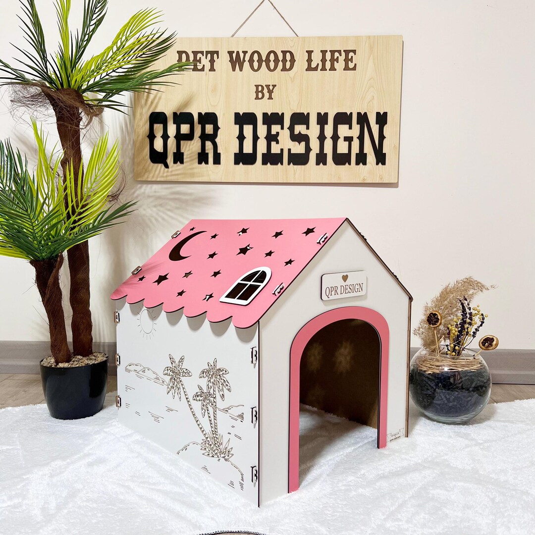 Wooden Rabbit House, Bunny House, Modern Rabbit Furniture, Bunny House ...