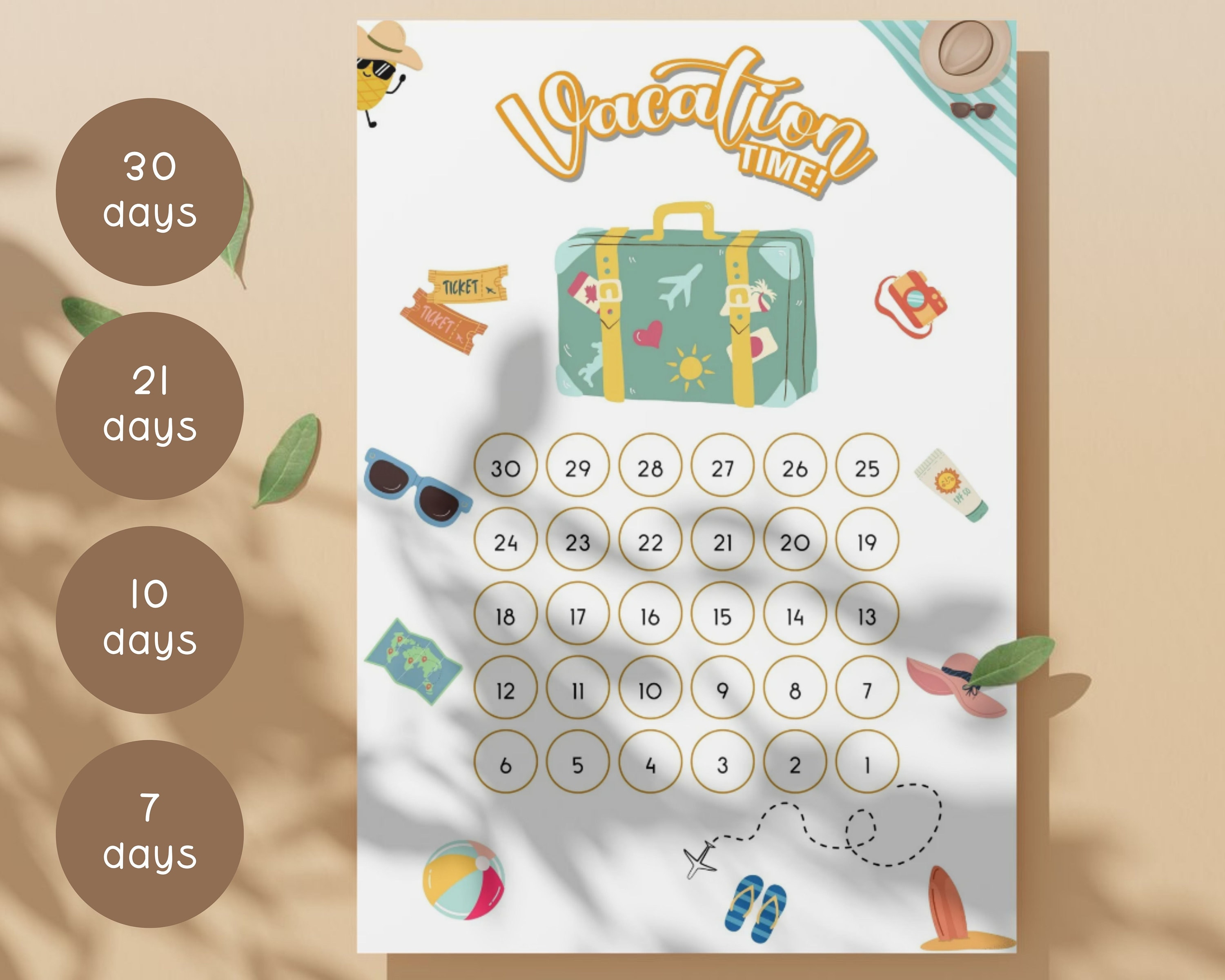 Kids Vacation Countdown | Kids Countdown Holiday Trip | Vacation Kids ...