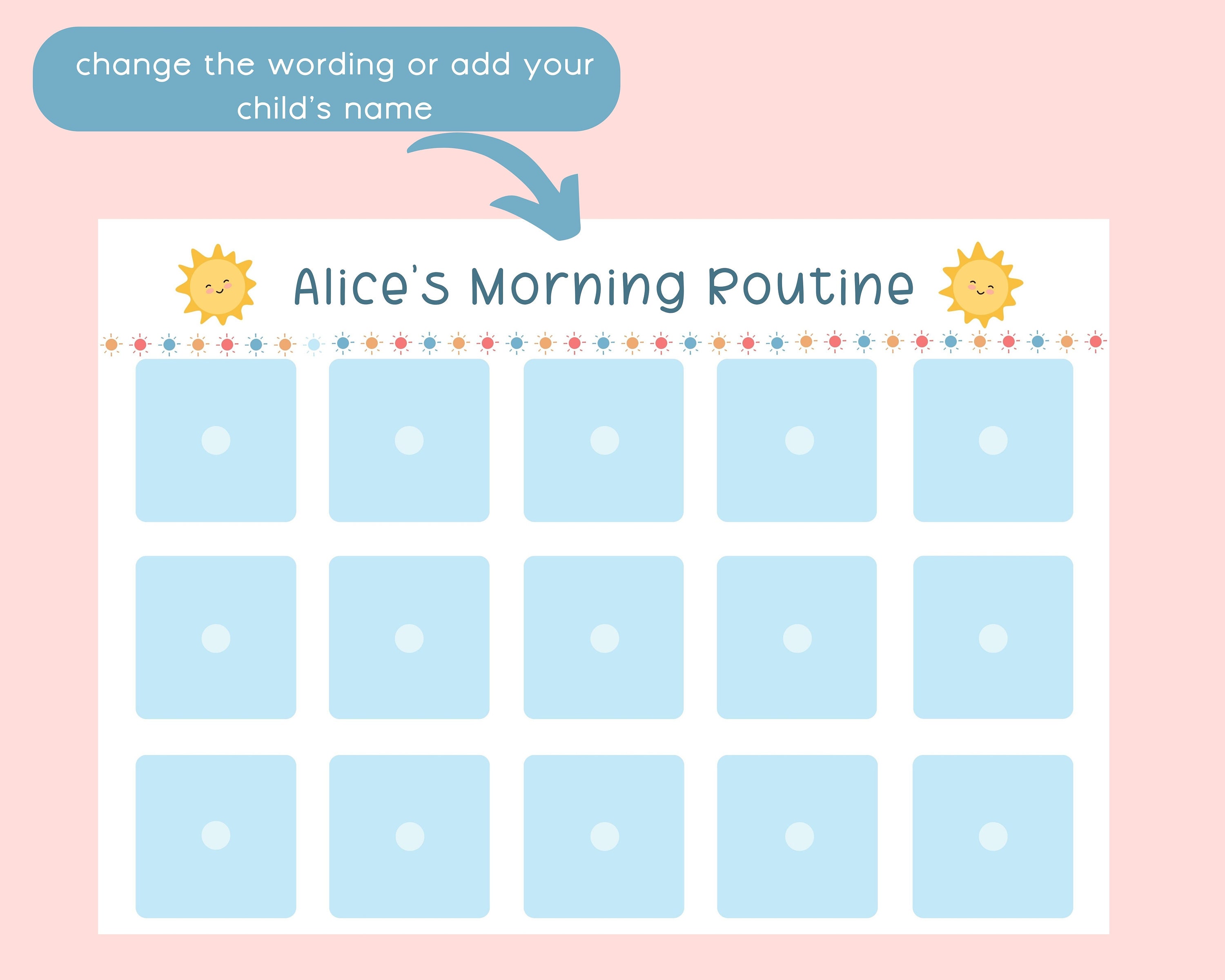 Editable Kids Daily Routine Cards | Daily Visual Schedule | Chore Chart ...