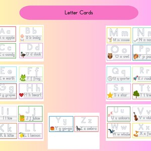 Letter Tracing Cards, Preschool Activity, Homeschool Printable ...