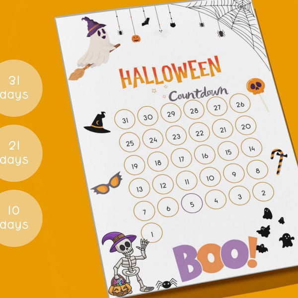 Halloween Countdown - Etsy