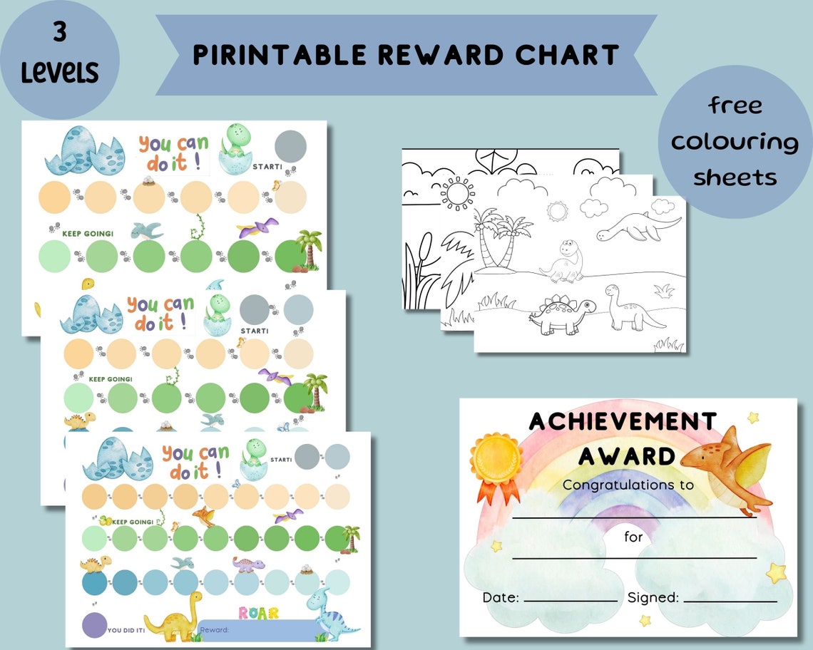 Printable Reward Charts for Kids Editable Reward Chart Print at Home ...