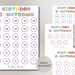 Birthday Countdown Printable Template, Kids Bday Countdown, Rainbow ...