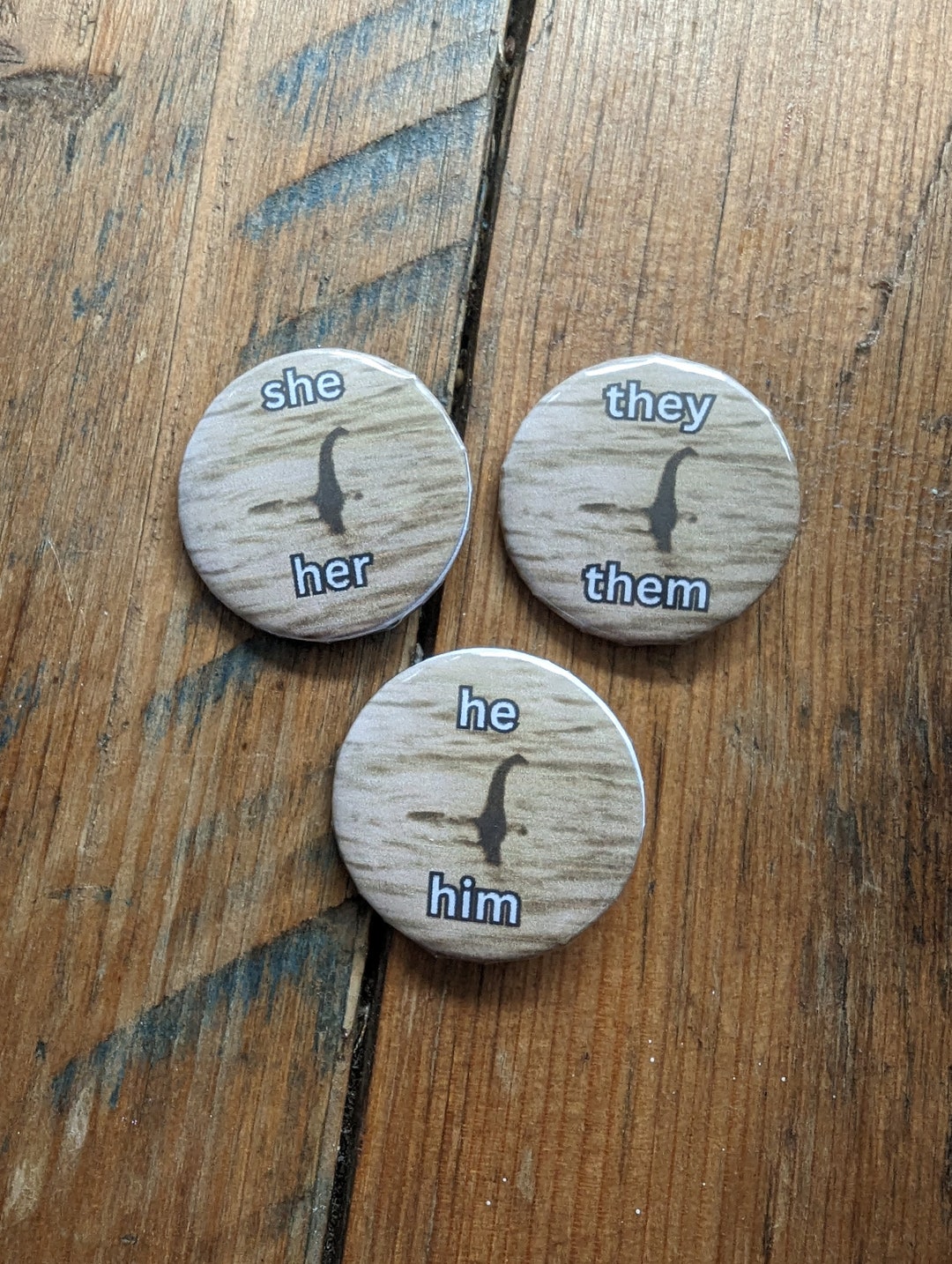 Cryptid Pronoun Pins - Etsy
