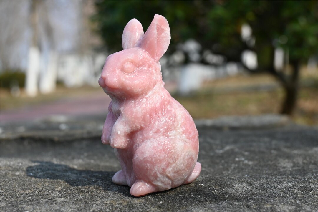 4'' Natural Pink Opal Rabbit,crystal Rabbit Carved,quartz Crystal,home ...
