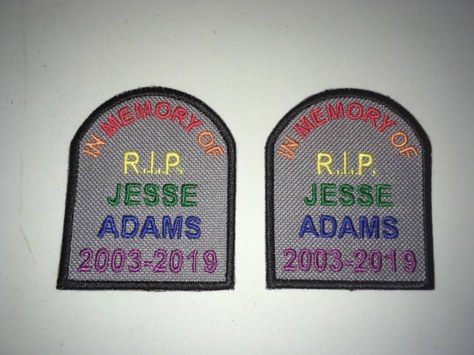 Tombstone Memorial Patches - Etsy
