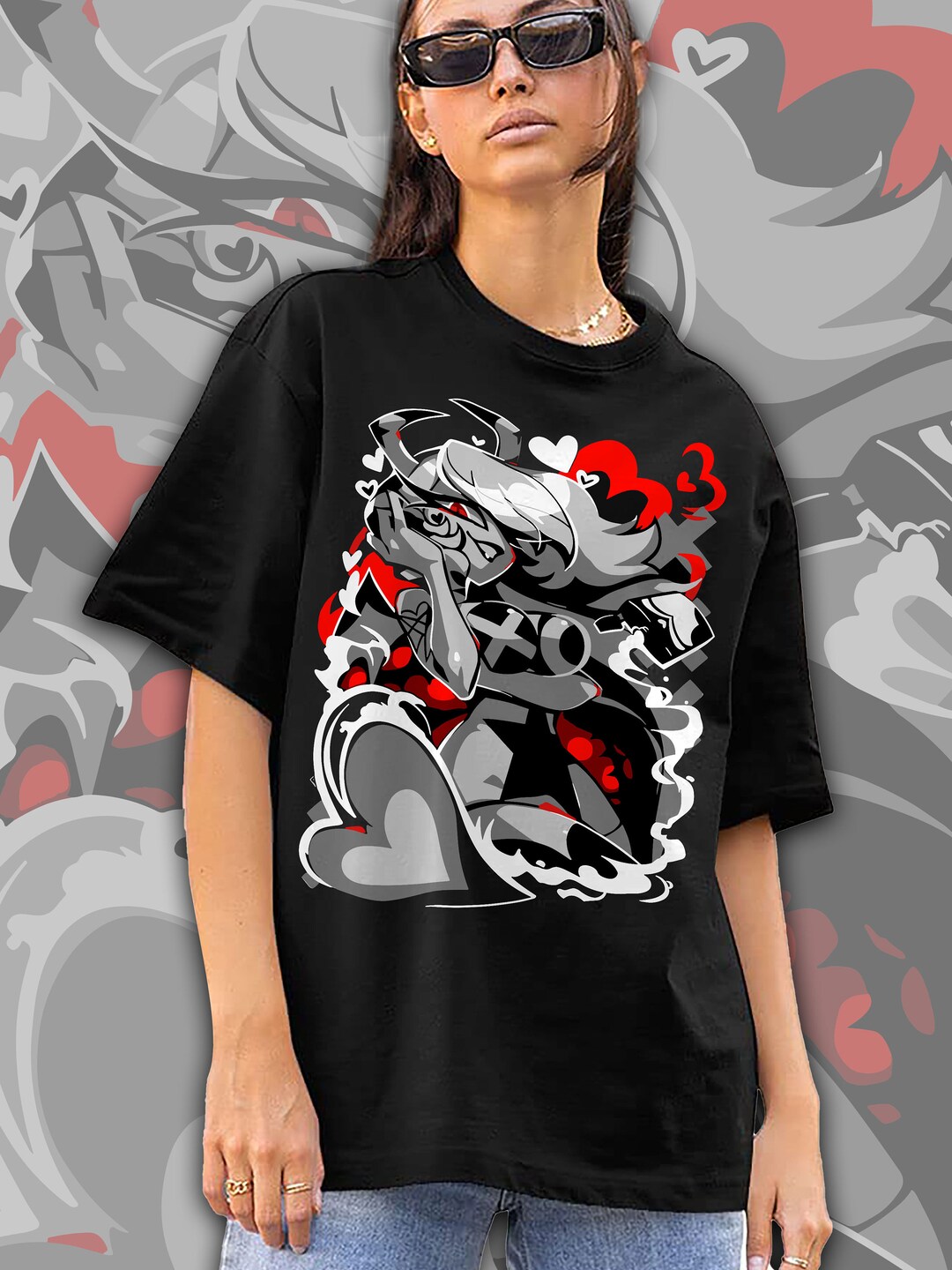 Retro Verosika Mayday Helluva Boss Shirt, Hazbin Hotel Characters Tee ...