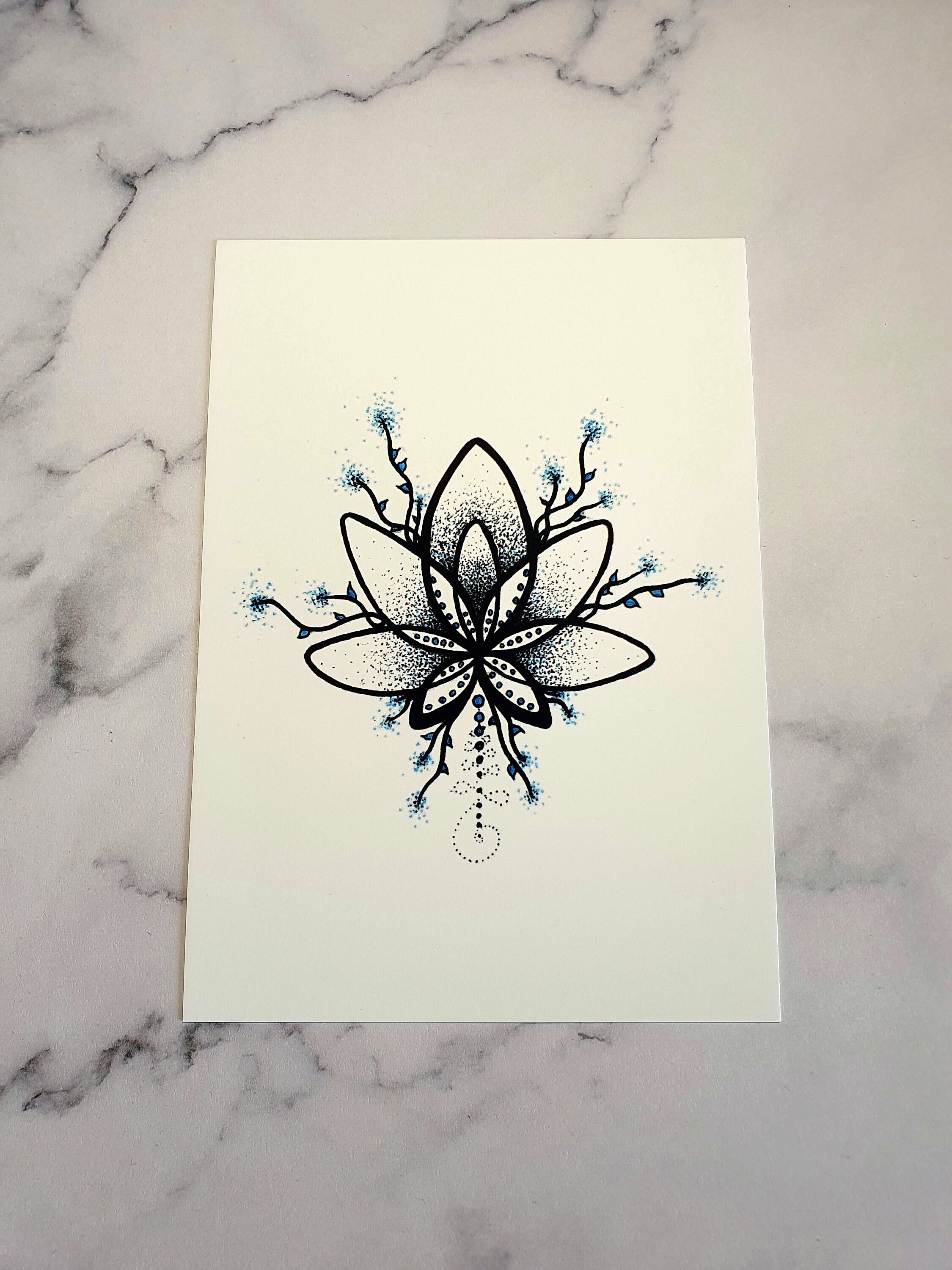 Lotus flower bomb tattoo - Bronctattooaus.com