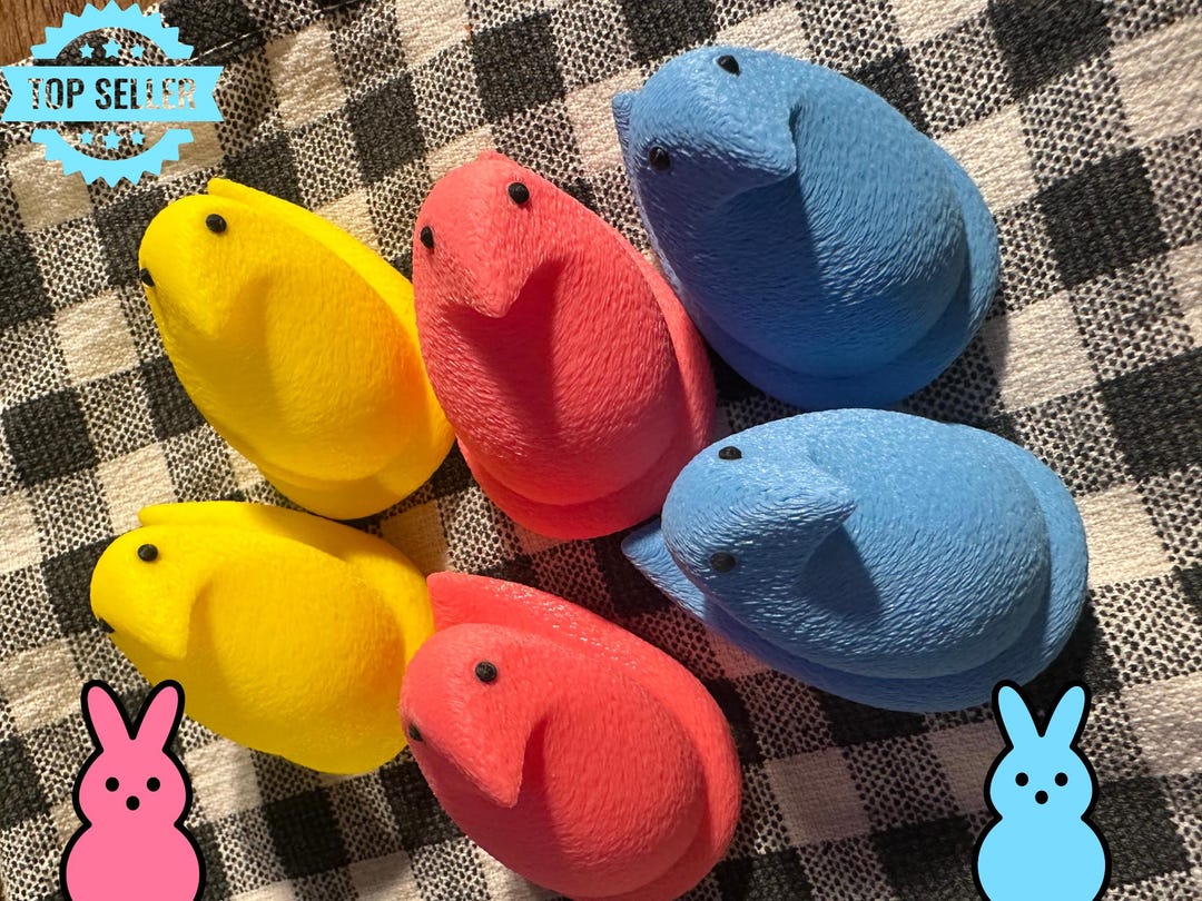 2 Pack Easter Realistic Peep for Gift - Realistic Texture - Color ...