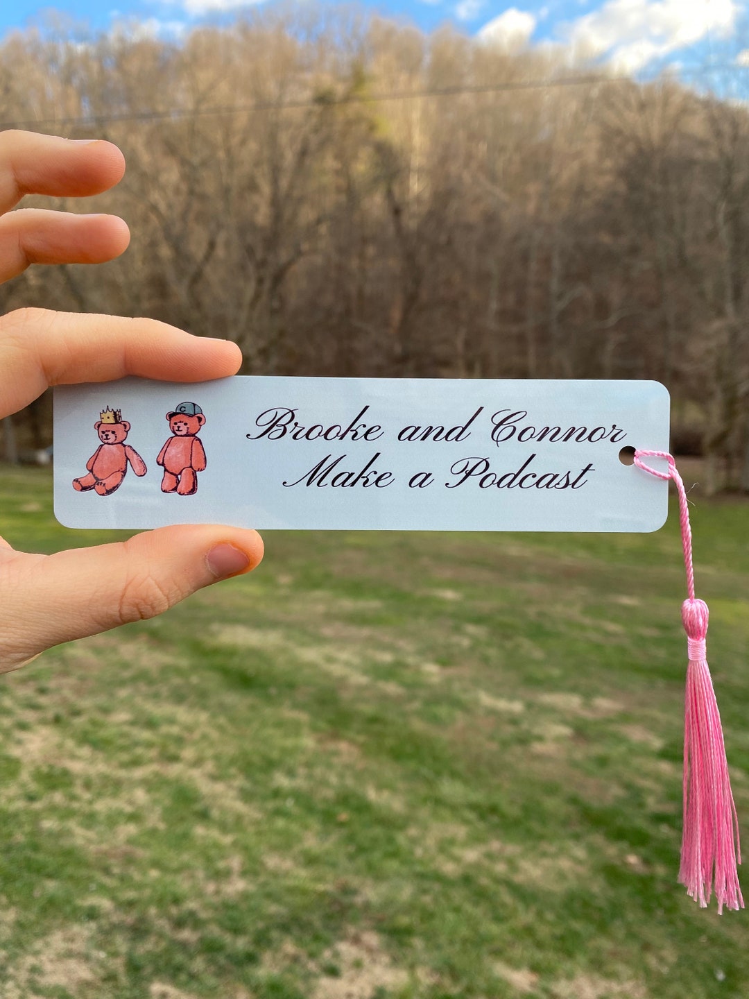 Brooke and Connor Make a Podcast Bookmark - Etsy