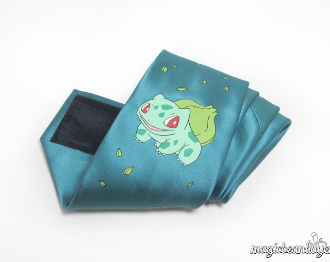 Hand-painted Bulbasaur Pokemon Necktie - Etsy