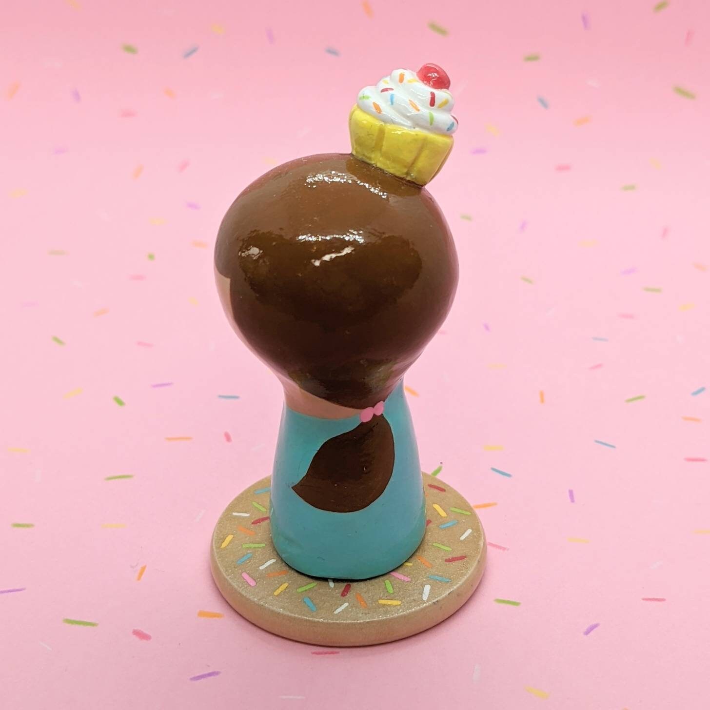 Art & Collectibles Sculpture Figurines Rainbow Sprinkle Cupcake Girl ...