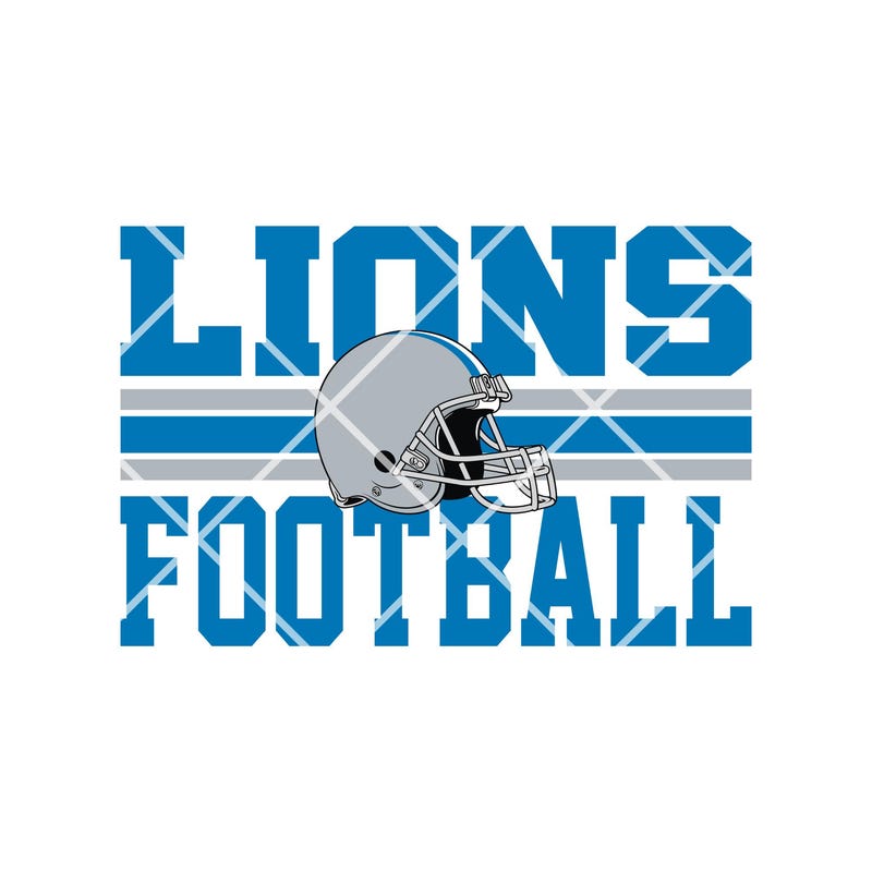Lions Football Svg - Etsy