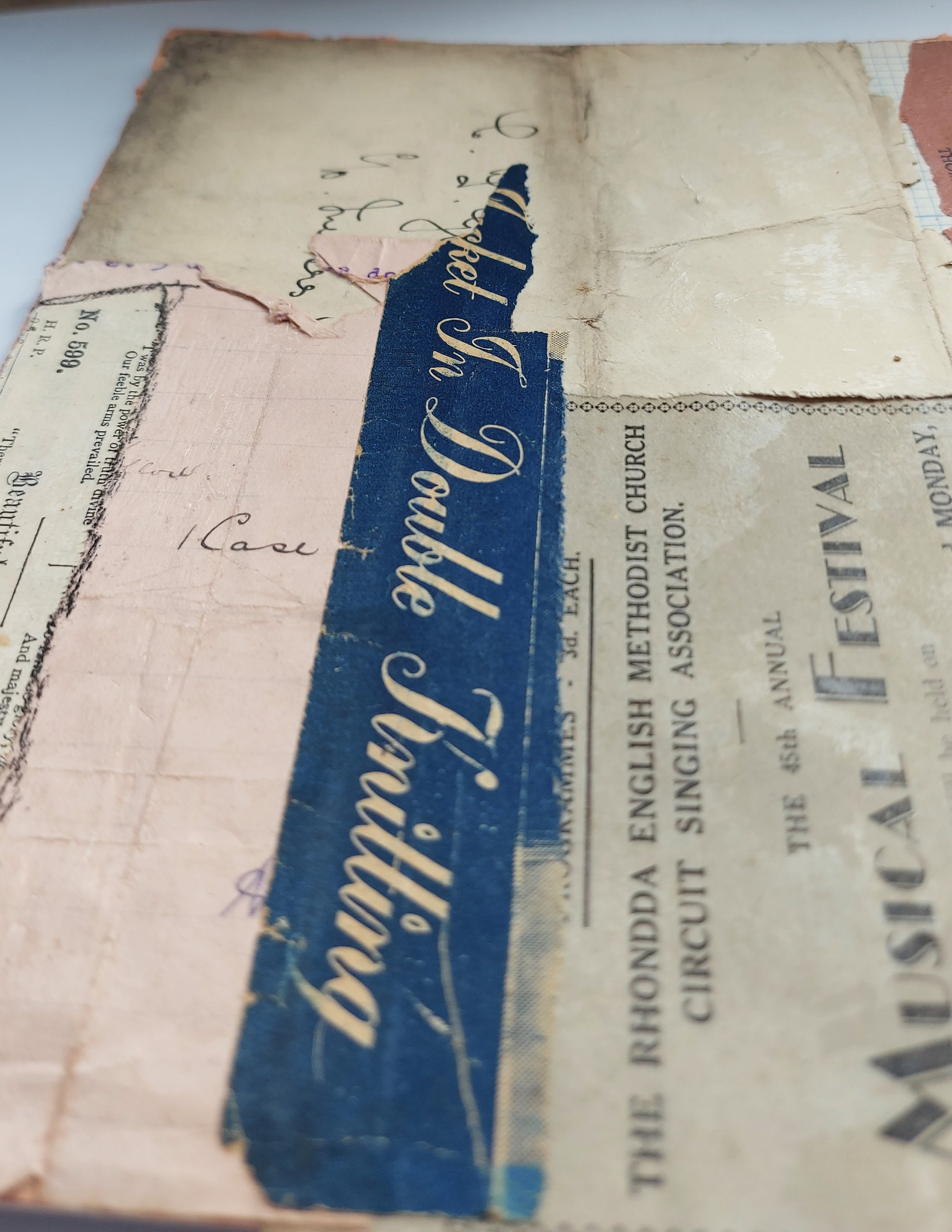 Original Handmade Collage, Vintage Papers, Retro Style, Mixed Media - Etsy