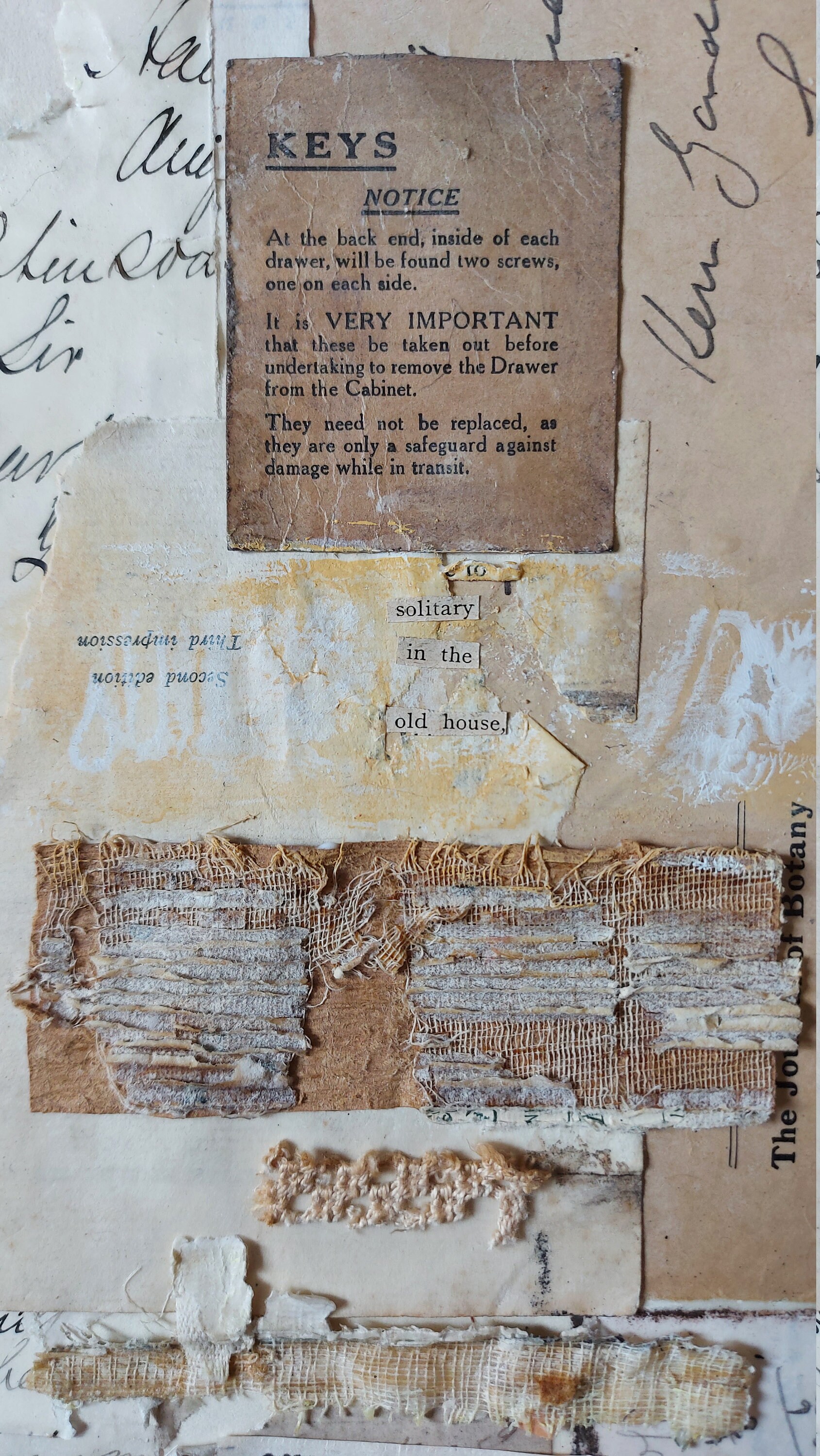 Original Collage Art, Handmade, Vintage Book Cover, Mixed Media, Retro ...