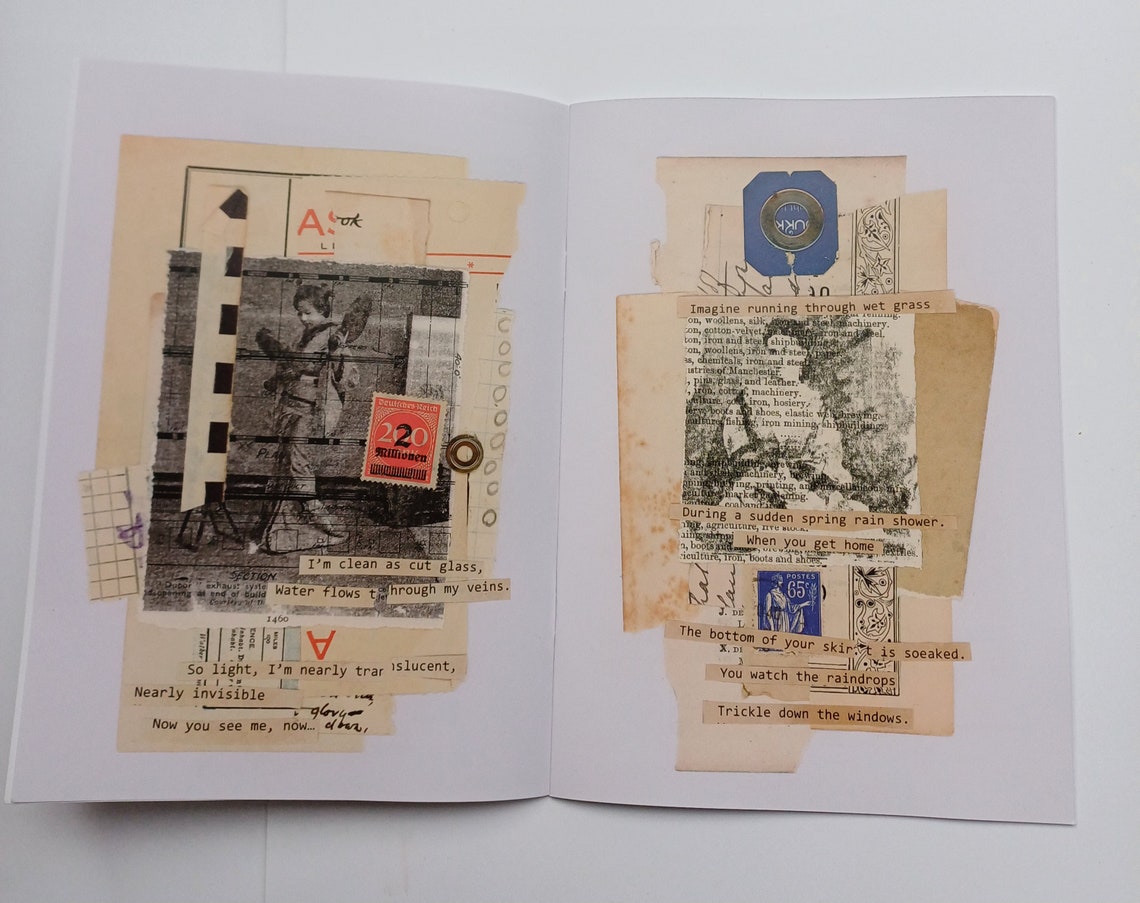 Zine, Art Zine, Collage, Poetry Zine, A5, 24 Pages - Etsy