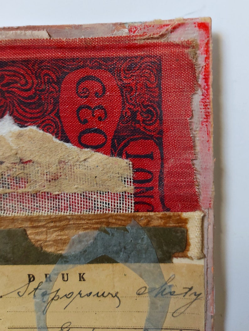 Original Handmade Collage, Retro Style, Vintage Papers, Mixed Media - Etsy