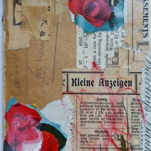 Unique Vintage Style Original Collage, Mixed Media, Retro, Mixed Media
