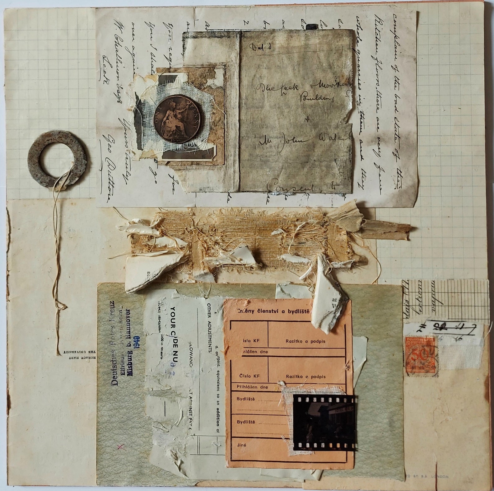 Original Collage Art Handmade Retro Style Mixed Media - Etsy