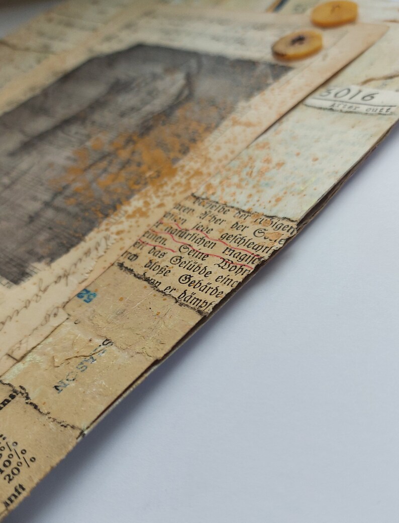 Original Handmade Collage Mixed Media Retro Style Vintage - Etsy
