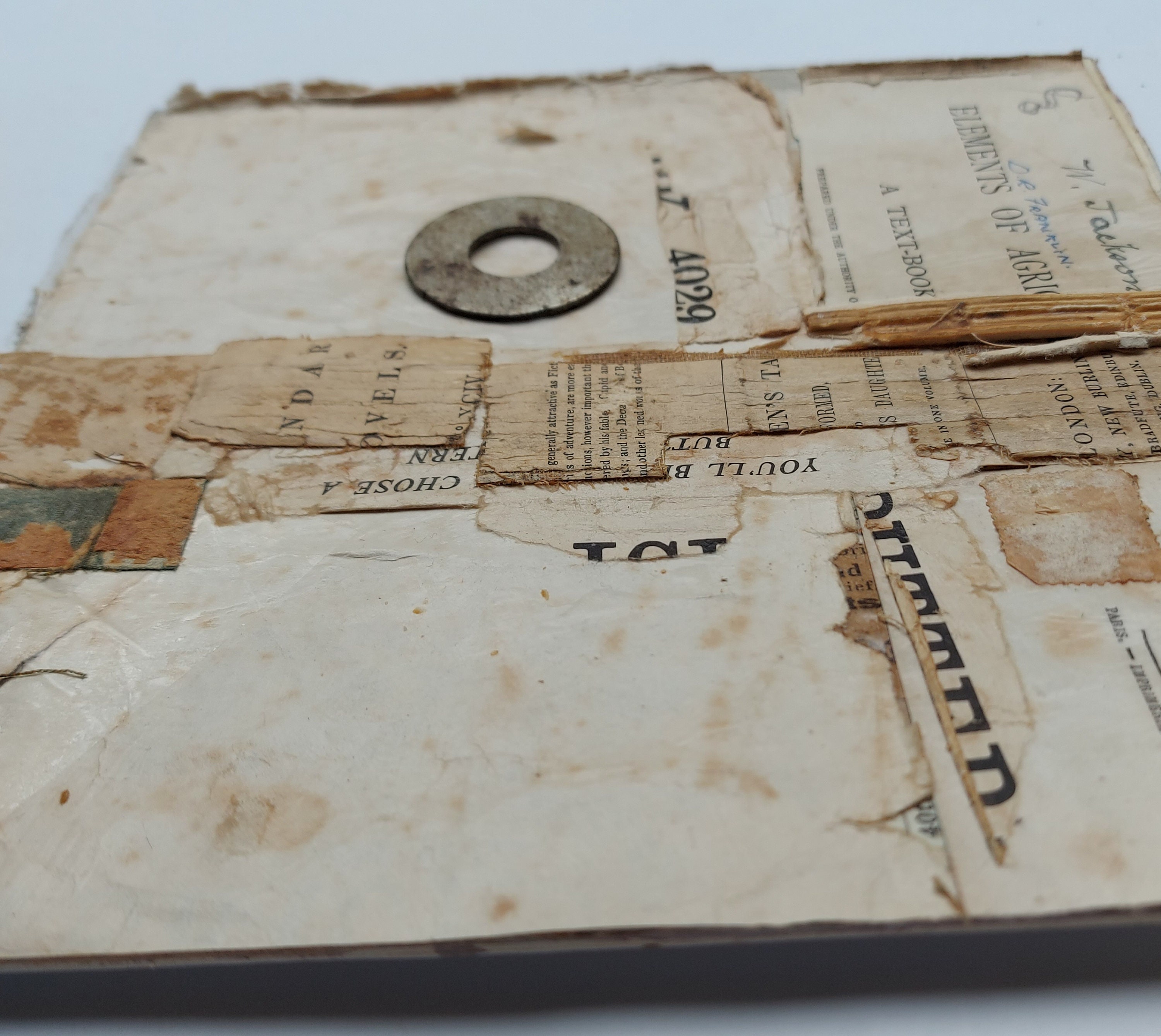 Handmade Collage Art, Mixed Media, Vintage Papers - Etsy