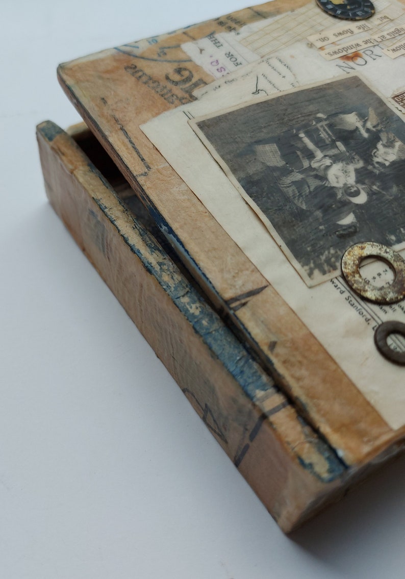 Altered Box, Collage, Assemblage, Original Collage Art Assemblage ...