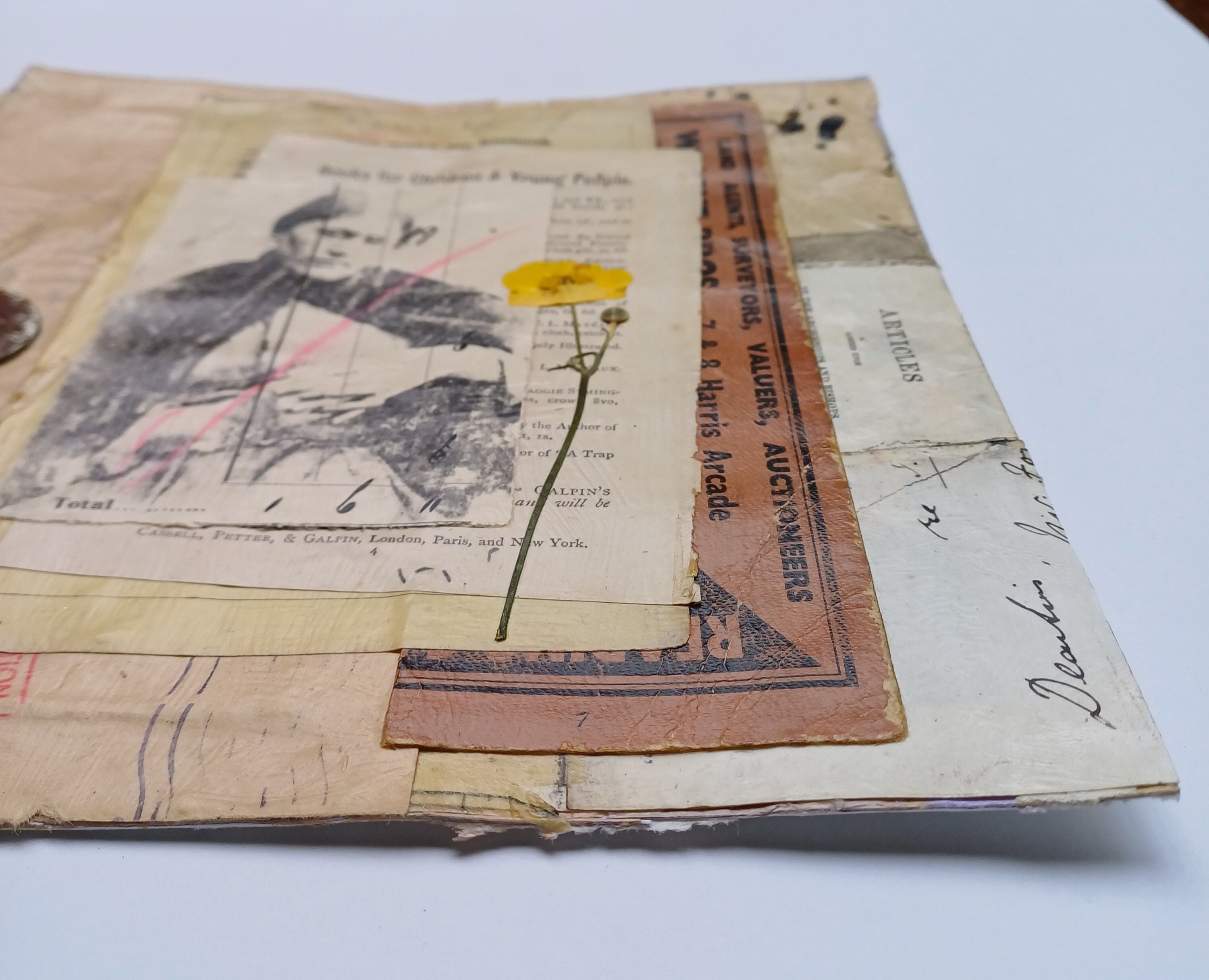 Handmade Collage Art Mixed Media Vintage Papers - Etsy