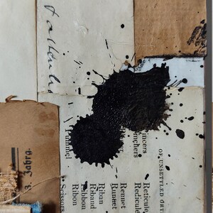 Original Handmade Collage, Mixed Media, Vintage Papers, Retro Style ...