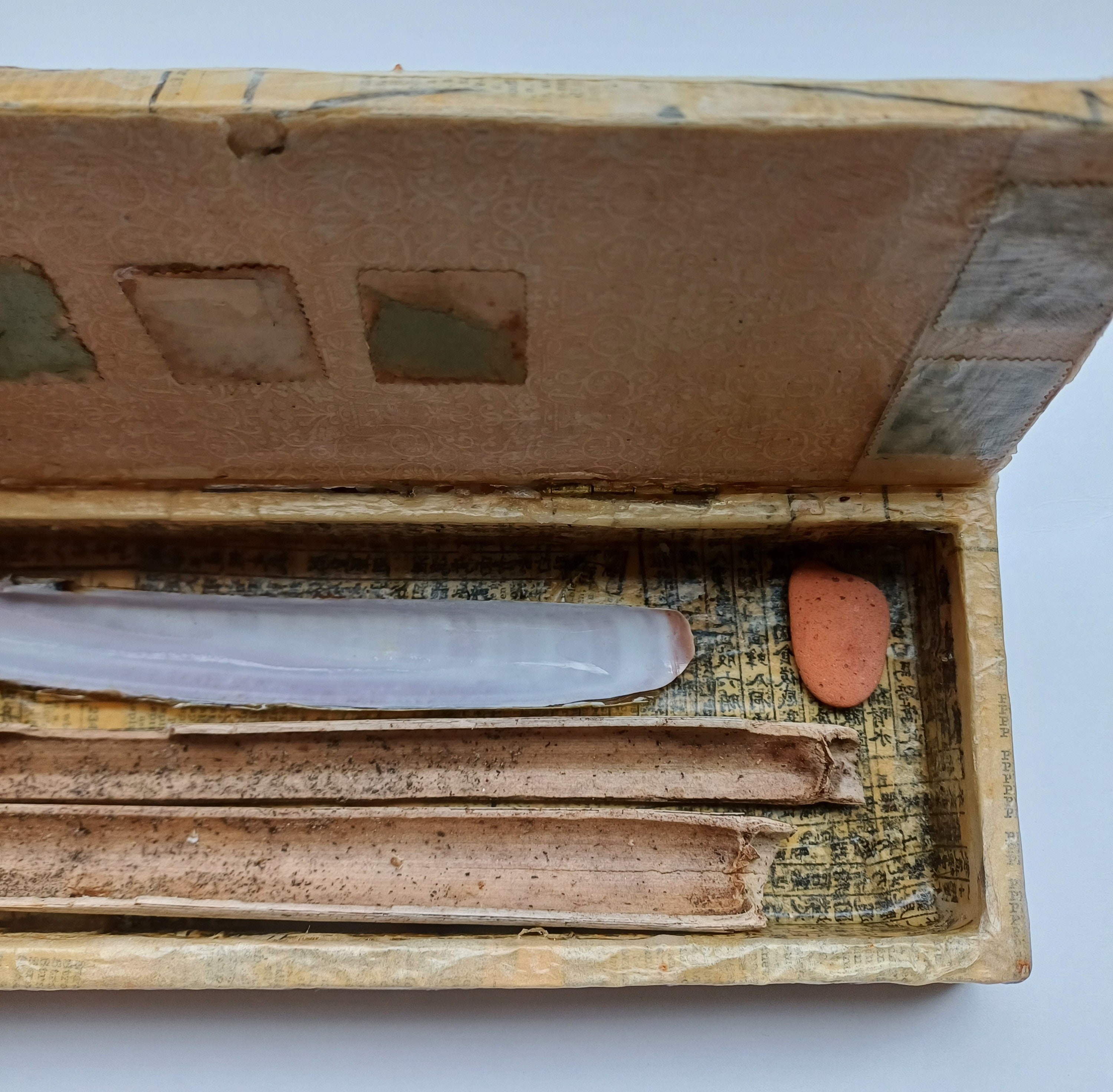 Collage, Altered Box, Assemblage, Vintage Papers, Wooden Box - Etsy