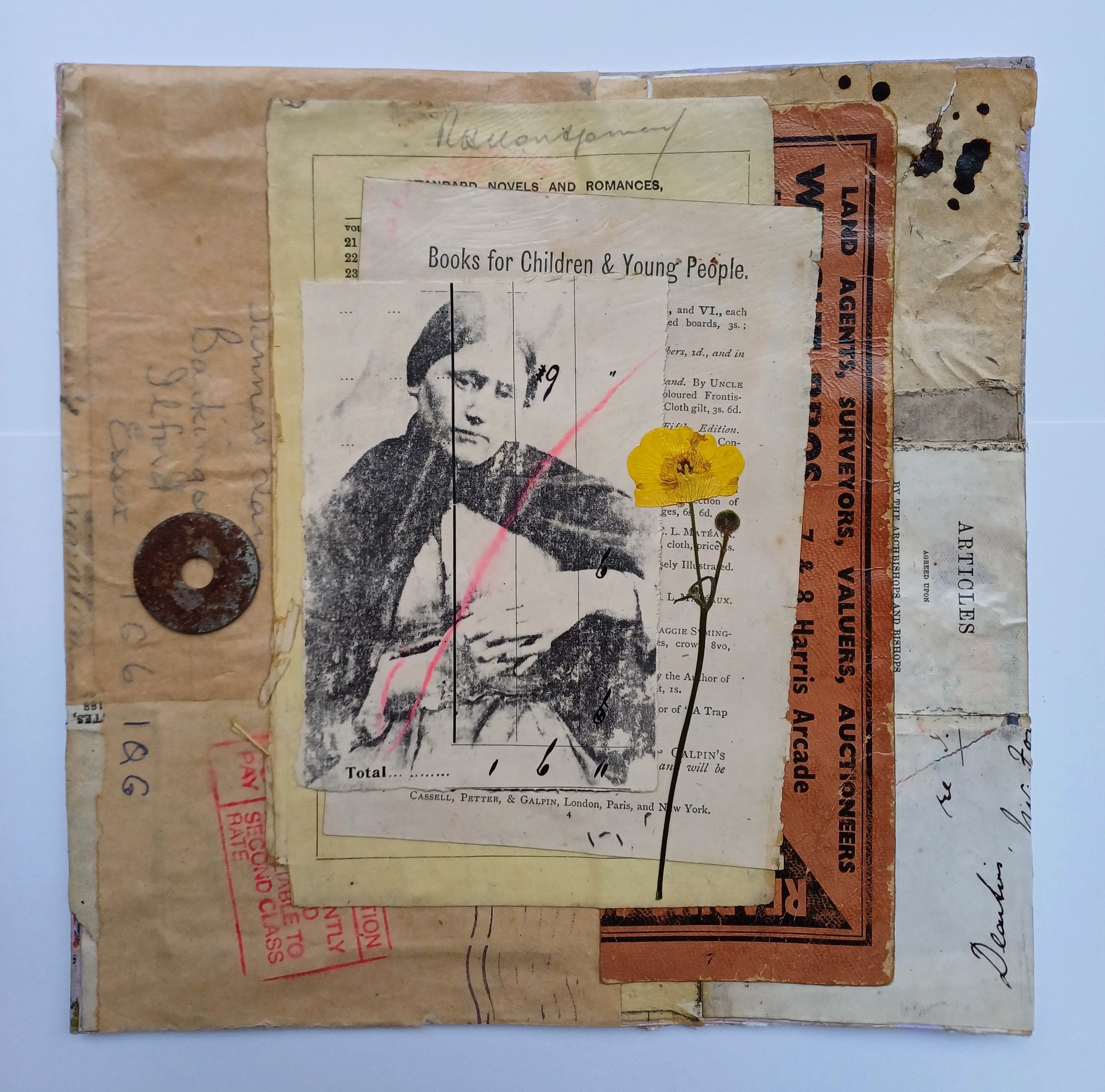 Handmade Collage Art Mixed Media Vintage Papers - Etsy