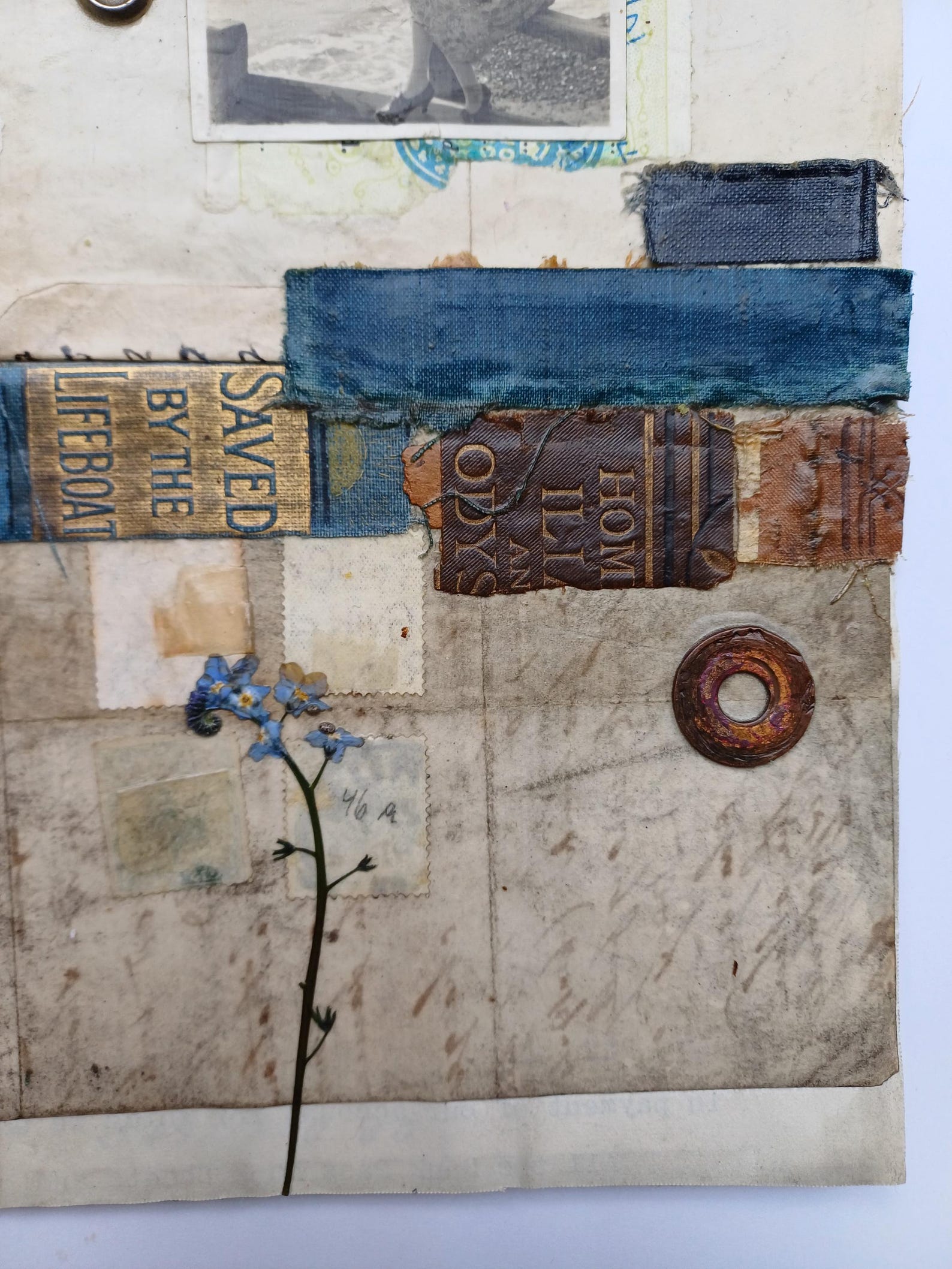 Original Handmade Collage, Book Cover, Mixed Media, 25 X 18.5 Cm - Etsy