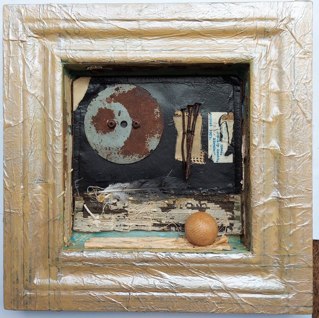 Original Art, Collage, Shadow Box, Handmade Art - Etsy