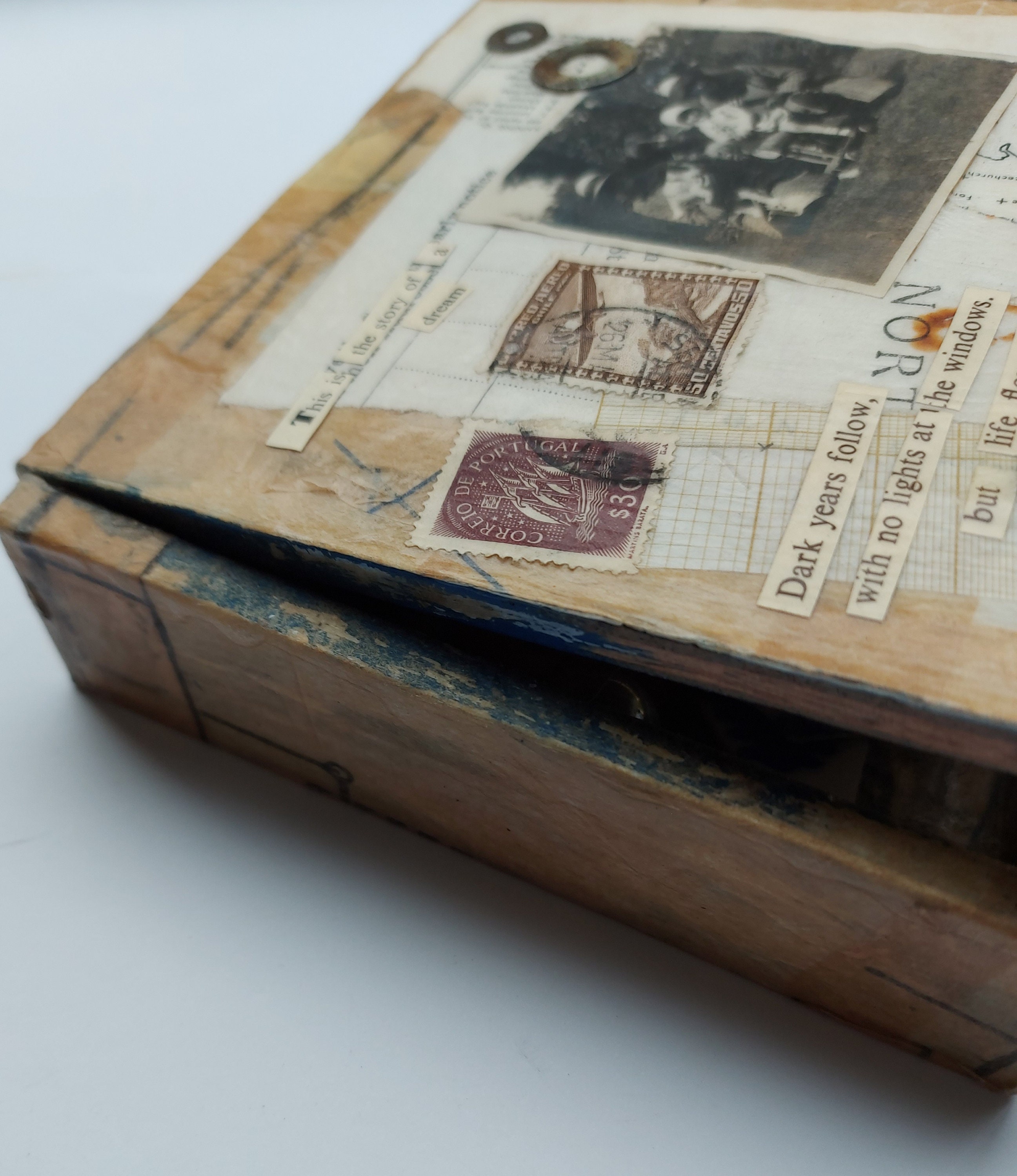 Altered Box, Collage, Assemblage, Original Collage Art Assemblage ...