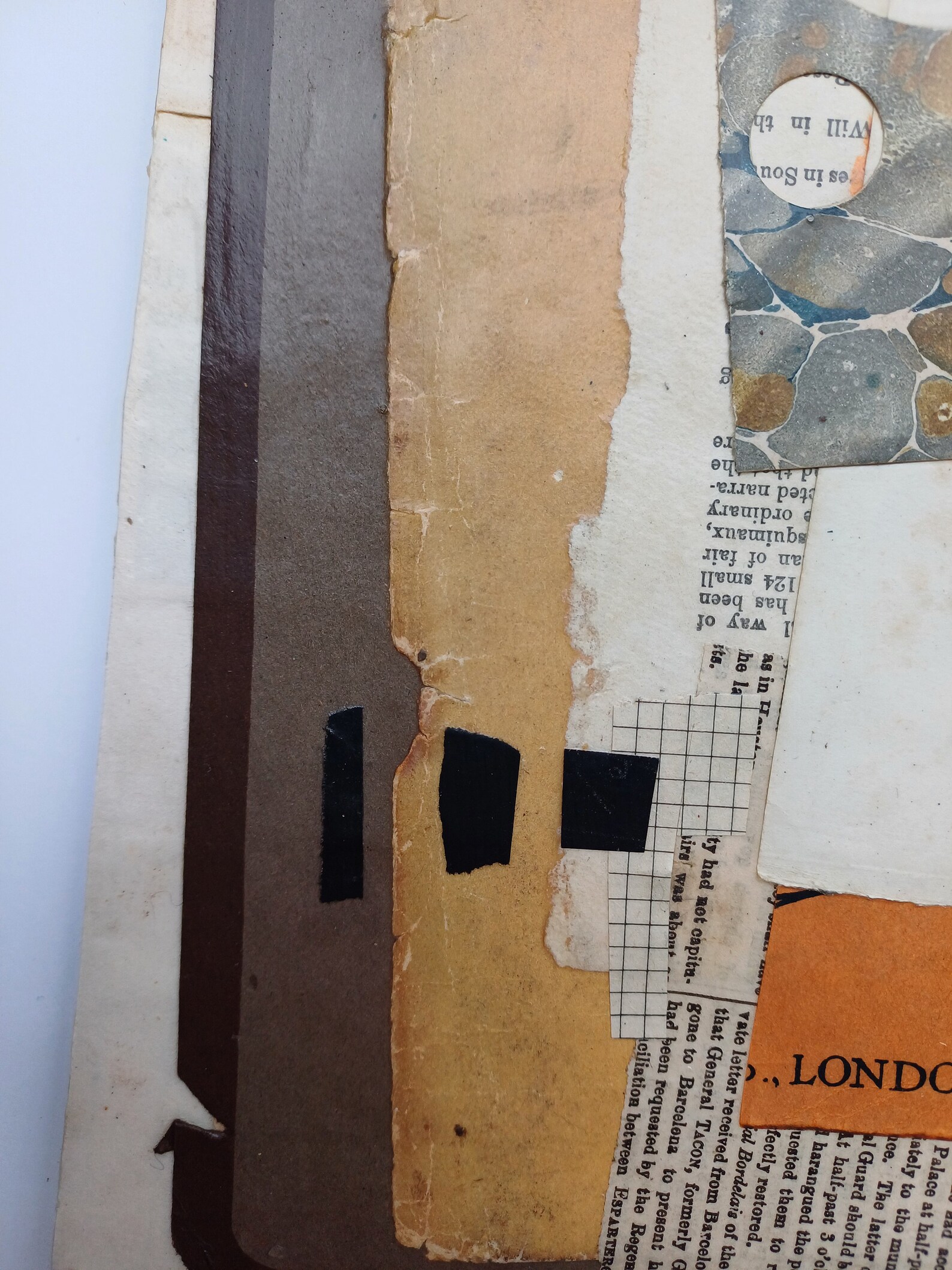 Original Collage Art, Vintage Papers, Mixed Media, Handmade - Etsy