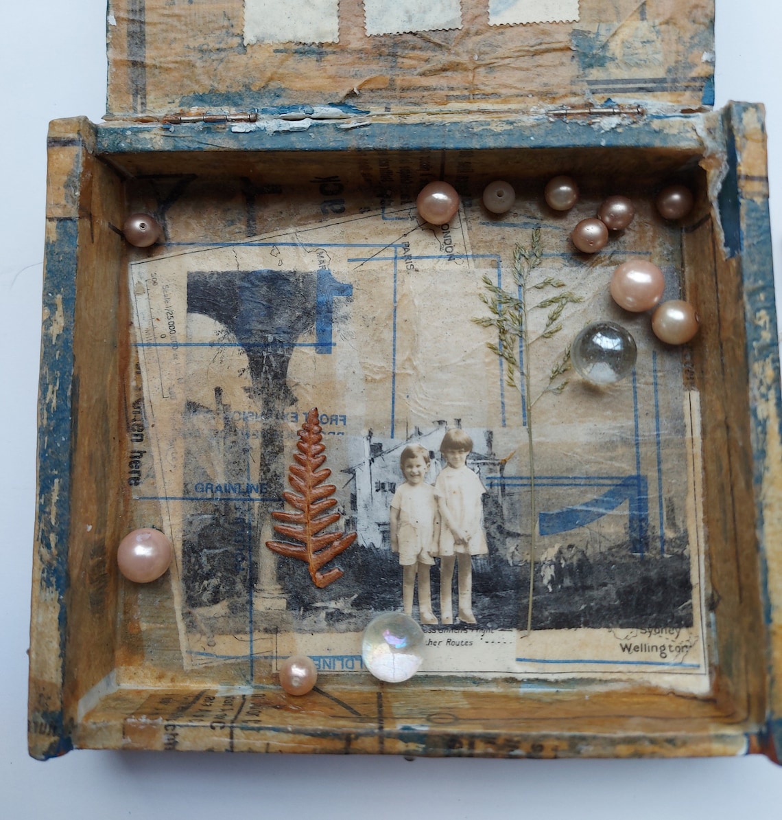 Altered Box, Collage, Assemblage, Original Collage Art Assemblage ...