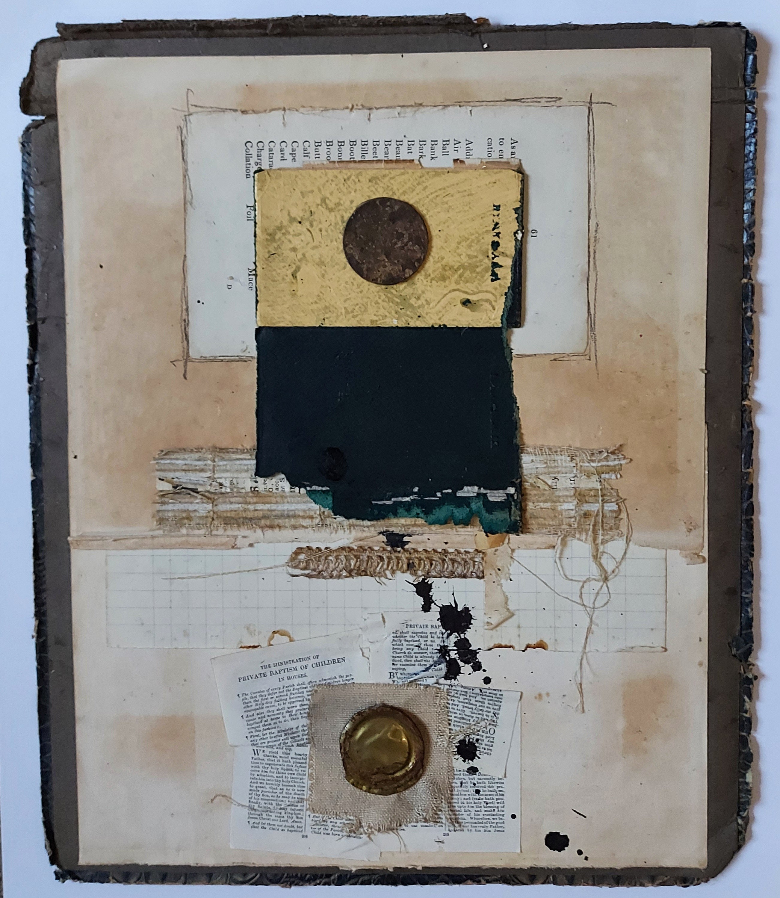 Unique Vintage Style Original Collage, Mixed Media, Vintage Papers - Etsy