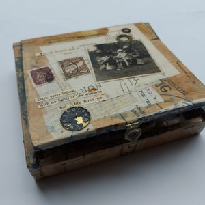 Altered Box, Collage, Assemblage, Original Collage Art Assemblage ...
