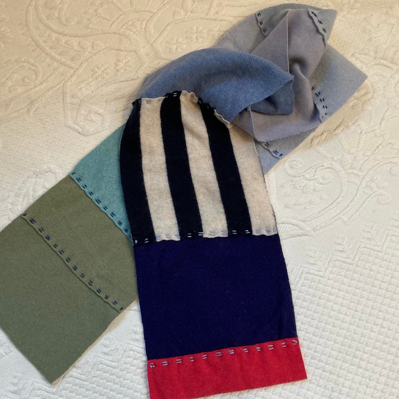 Upcycled Scarf - Etsy