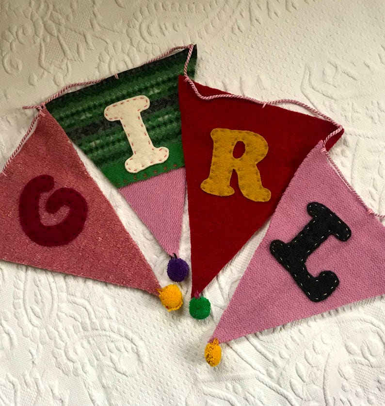 Bunting . CUSTOM Bunting . Banner . Felt Bunting . Custom Banner ...