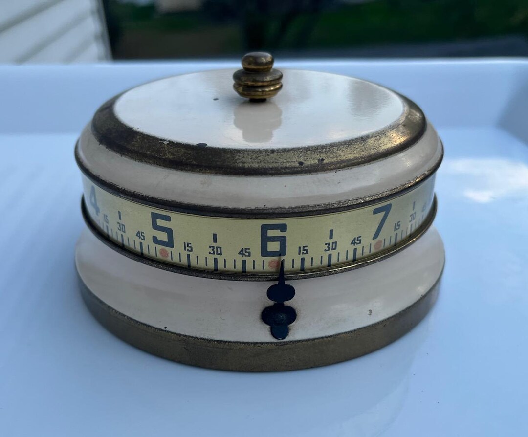 Antique Clock, Vintage LUX Rotary Clock, Tape Measure Clock, Mystery ...