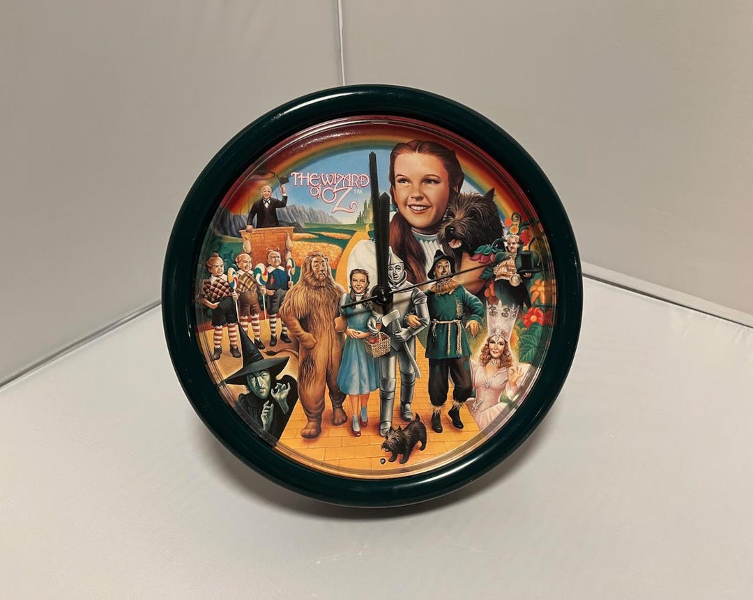WIZARD of OZ Clock, Wizard of Oz Wall Clock, Turner Enesco 1995, Artist ...