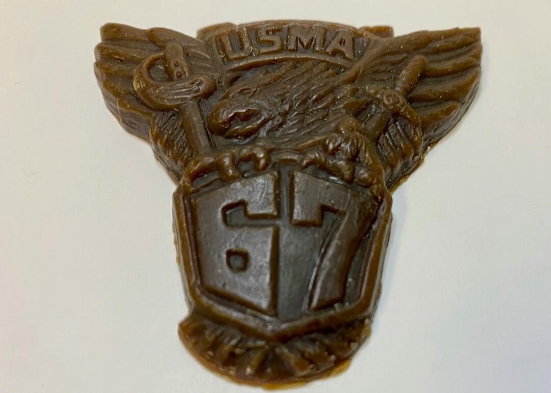 1967 WEST POINT USMA, Class Plaque Handmade, Brown Wax Rare Vintage ...