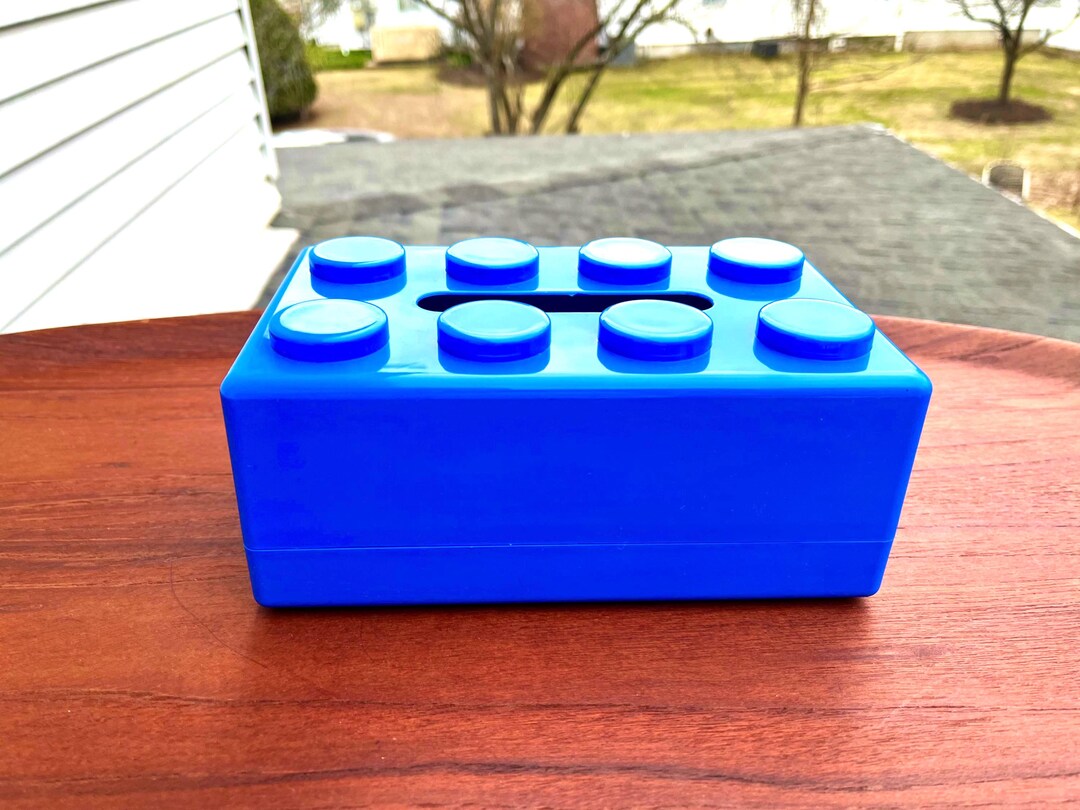 1990s Blue Lego Brick Tissue Box Holder, Lego Brick Box, Blue Lego ...