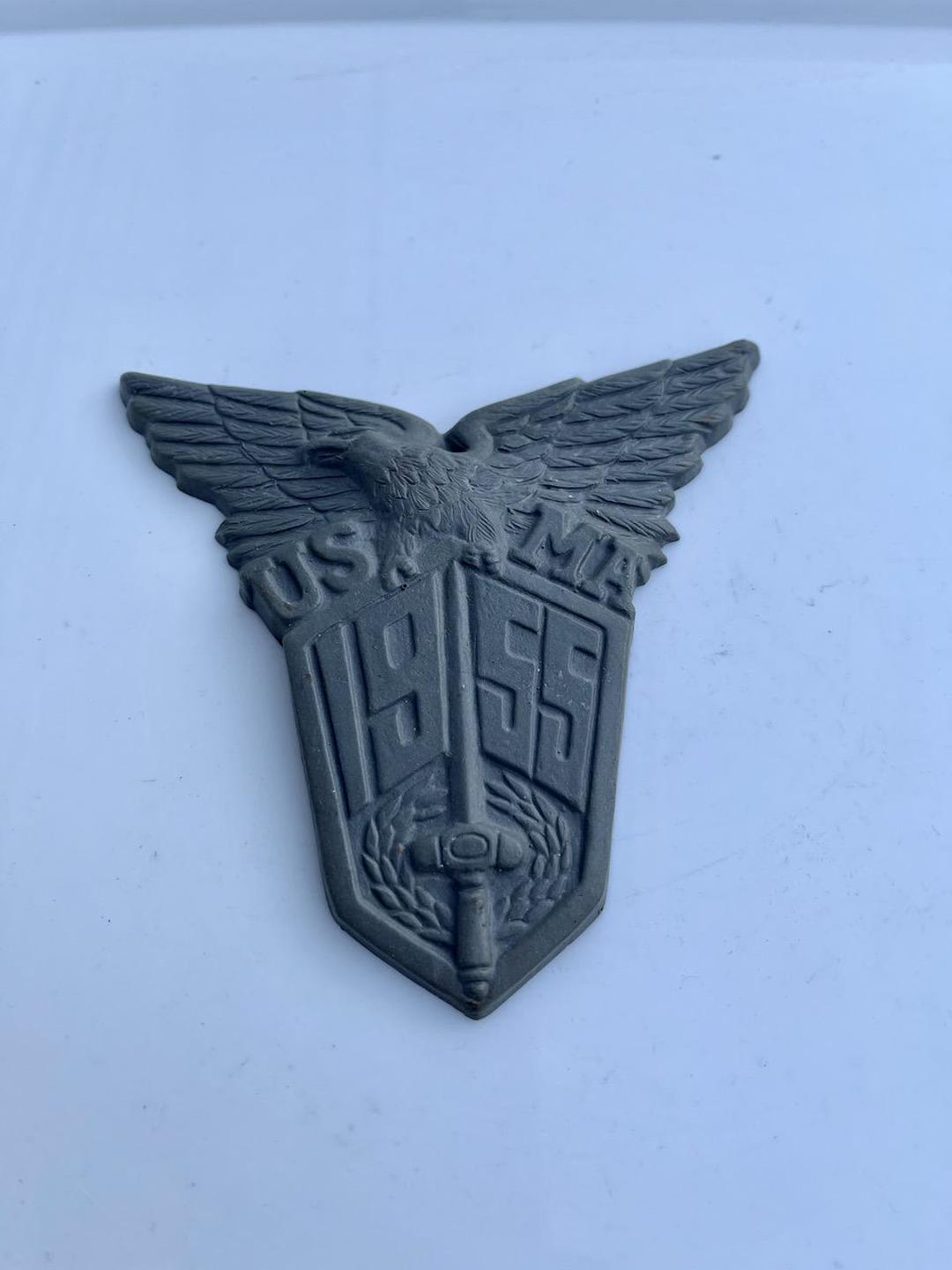 1955 West Point USMA Class Plaque Handmade Green Extremely Rare VTG ...