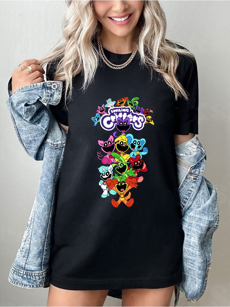 Poppy Playtime Chapter 3 Shirt Smiling Critters Catnap Shirts, Horror ...