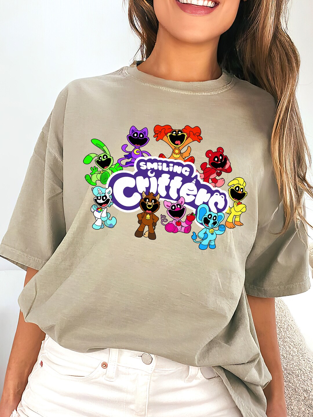 Poppy Playtime Shirt Catnap Meme Smiling Critters Shirts, Poppy ...