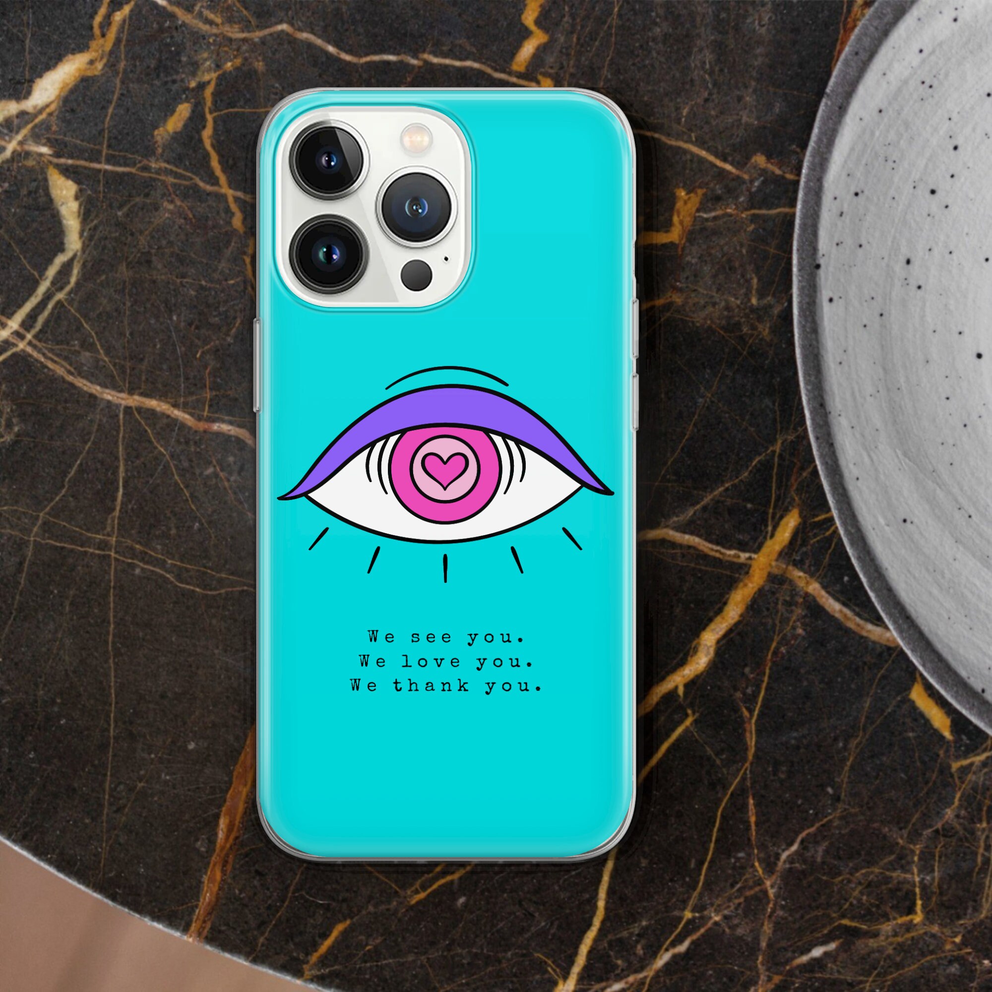 Eye Symbol Phone Case Evileye Cover for iPhone 15pro, 14, 13, 12, 11 ...